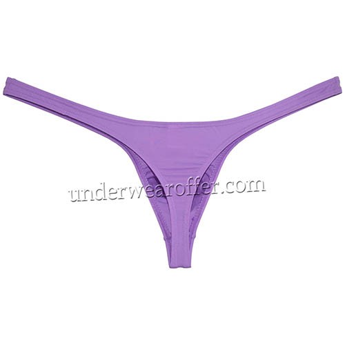 Men's Super Thiny Ice Silk Bikini G-string Underwear Low-rise Soft ...